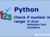 Python Check Integer In Range Techbeamers