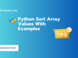 Sort Array Values In Python Techbeamers