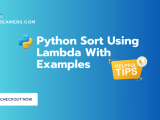 How To Sort Using Lambda Expression In Python