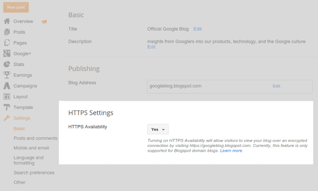 Google Has Brought Https Support To Blogspot - Best Colorful Illustrations in Retina