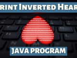 Print Alphabet Inverted Heart Pattern In Java Techdecode Tutorials
