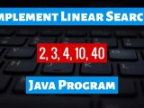 Implement Linear Search Using Java Techdecode Tutorials