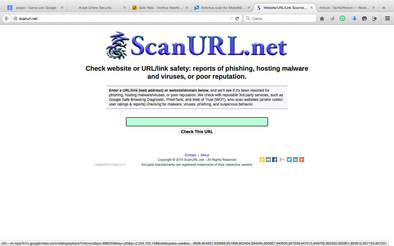 VIRUS. Come verificare un sito internet prima di aprirlo. Scanner ...