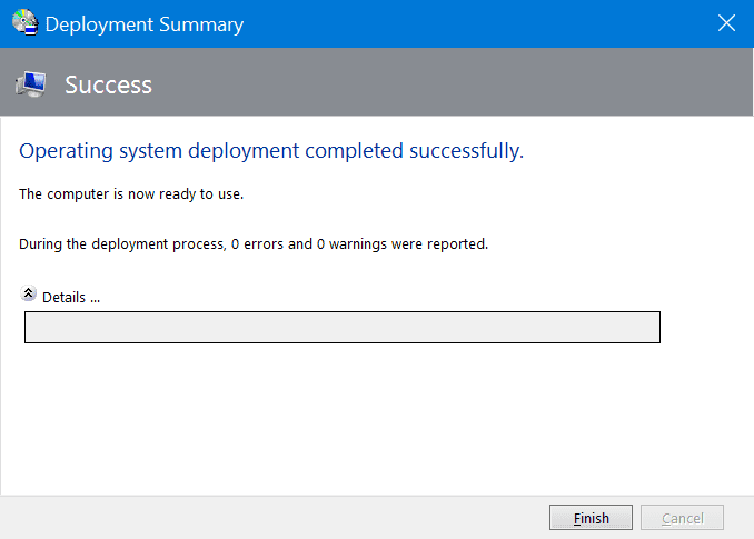 MDT Invalid credentials: The network was not found