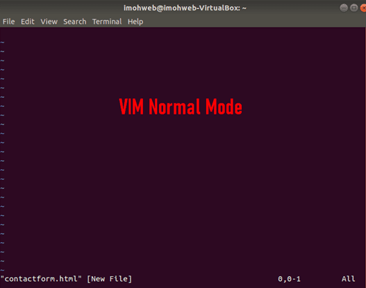 Create edit and save file in Linux via Vim Editor
