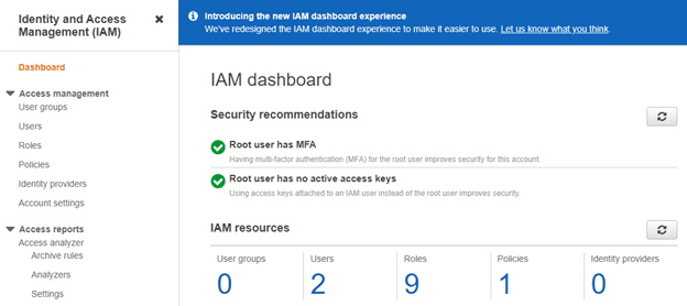 Creating Profiles for your AWS Access Credentials