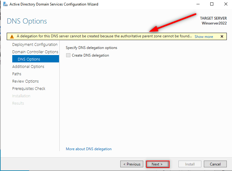 Install and configure Active Directory Domain Services on Windows