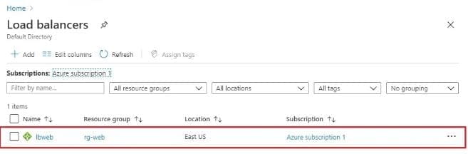 Setup Public Load Balancer in Azure - TechDirectArchive