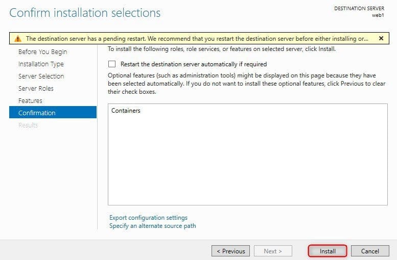 How to Install a Windows Server Container Host - TechDirectArchive