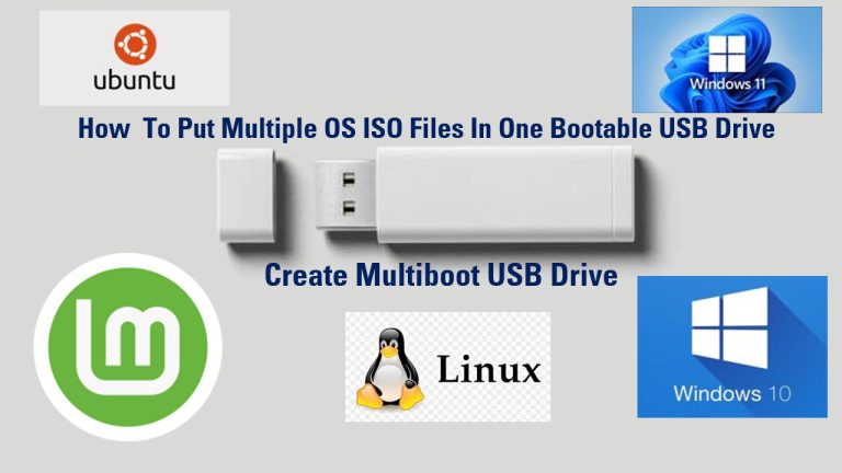 Create A Multiboot Usb Drive How To Put Multiple Os Iso Files In One Bootable Usb Drive Learn