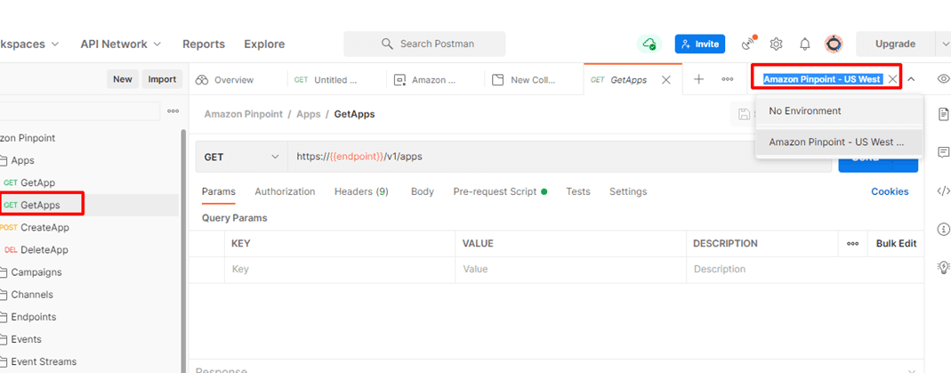 How to Use Postman with the Amazon Pinpoint API