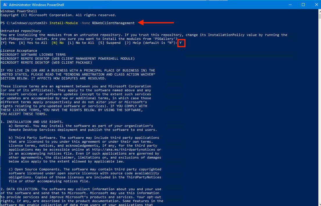 Install Html Web Client For Microsoft Rds Techdirectarchive