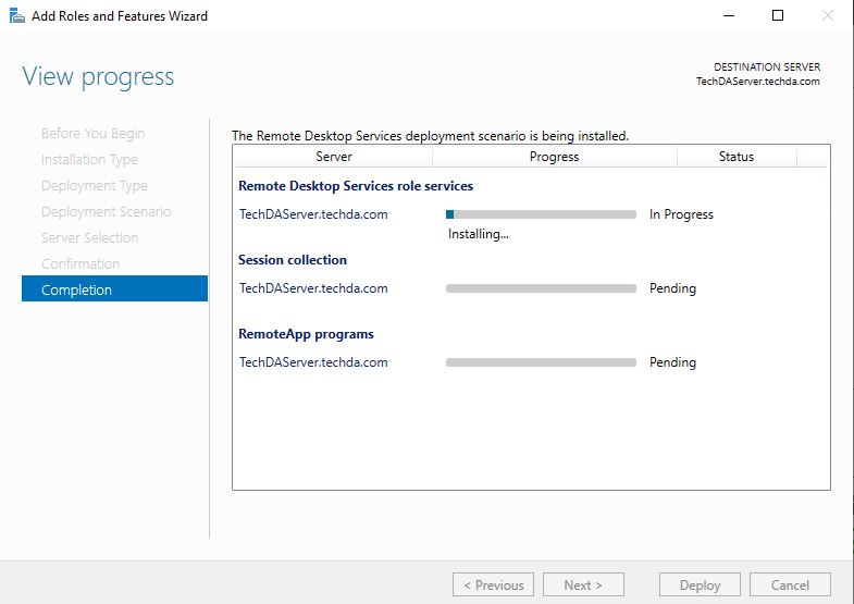 How To Install Rds Via Quick Start Deployment Install Publish Update And Uninstall Remote