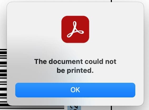 Workaround for there were no pages selected to print or the documents ...