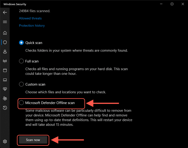 Find and remove Malware with Microsoft Defender Offline - TechDirectArchive