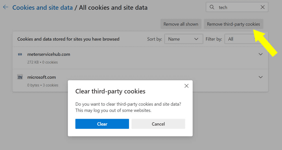 How to remove third-party cookies from Microsoft Edge - TechDirectArchive