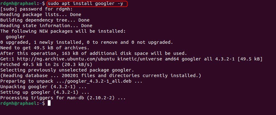 How to install Googler on a Linux System - TechDirectArchive
