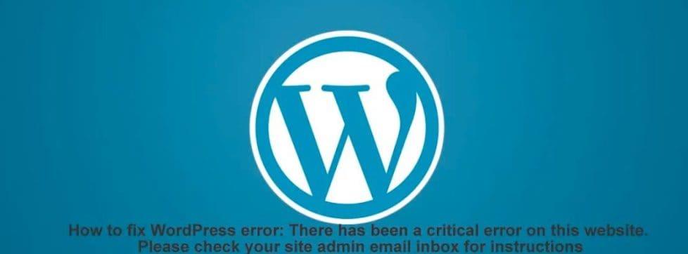 There has been a critical error on this WordPress website