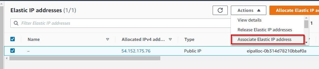 Allocate and Associate or Disassociate and Release ELastic IP