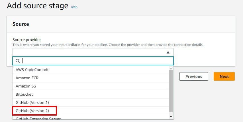 How to use GitHub as Source Provider for AWS CodePipeline