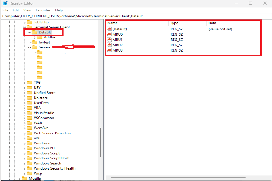 Fix cannot save to the location Windows\system32\Default.rdp ...