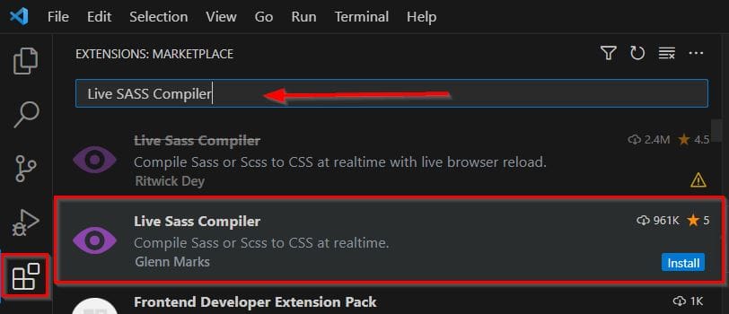 How to Install SASS on VsCode - TechDirectArchive