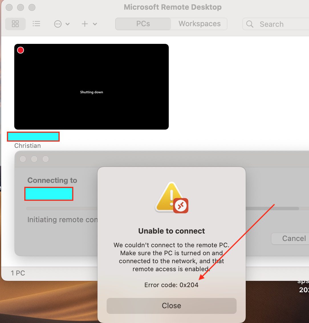 Connecting to the RDP host: Fix the Certificate could not be verified back to the root ...