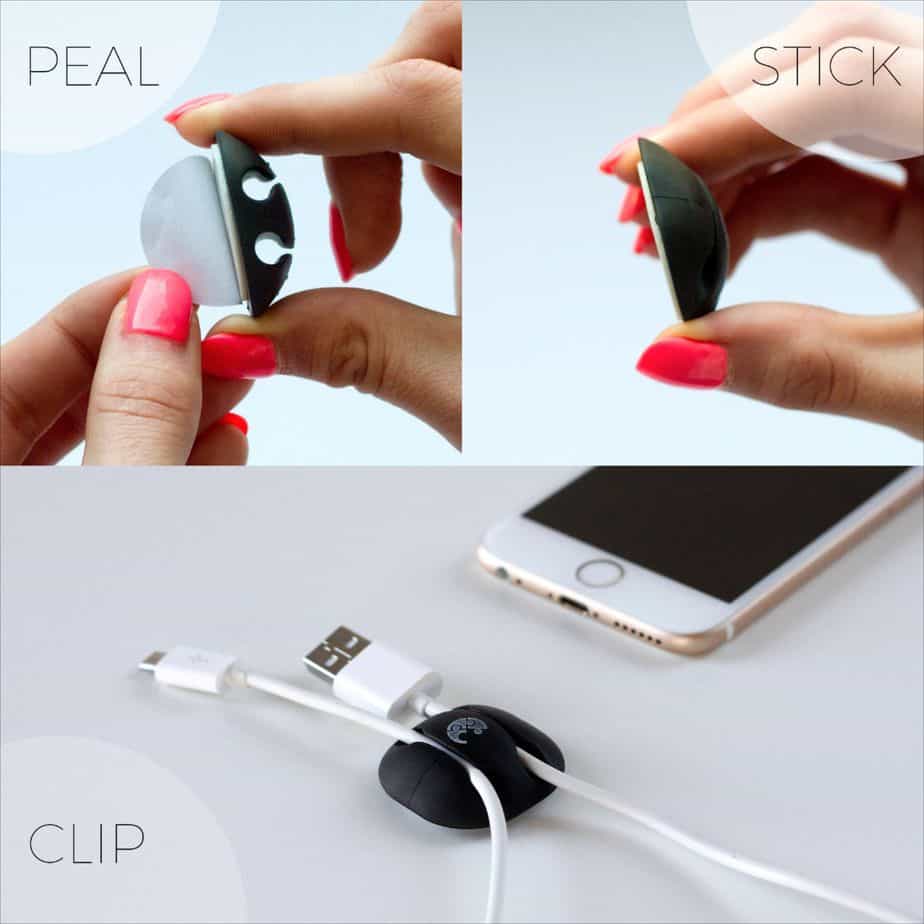 Easily get Rid of Workspace Clutter with Cable Clips by