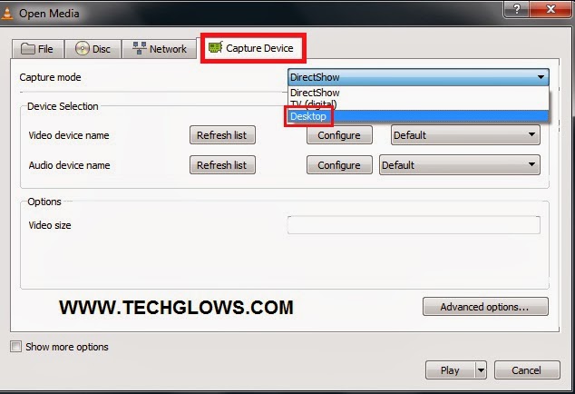 How to Record/Capture your Desktop Screen Video using VLC Media Player ...