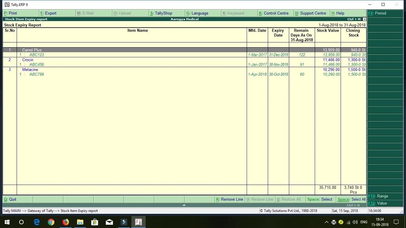 TDL- Complete Pharmacy Module TDL with GST Custom Invoice and Report ...
