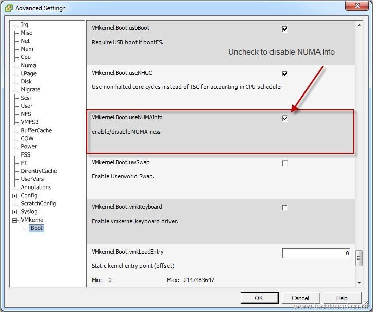 VMware ESX & ESXi Error - Can’t boot system as genuine NUMA
