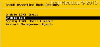 vSphere 5.x – How to Enable SSH & ESXi Shell