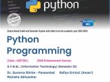 Python Programming Techknowledge Publications