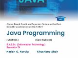 Java Programming Techknowledge Publications
