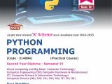 Python Programming Techknowledge Publications