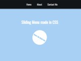 Slide Menu With Css