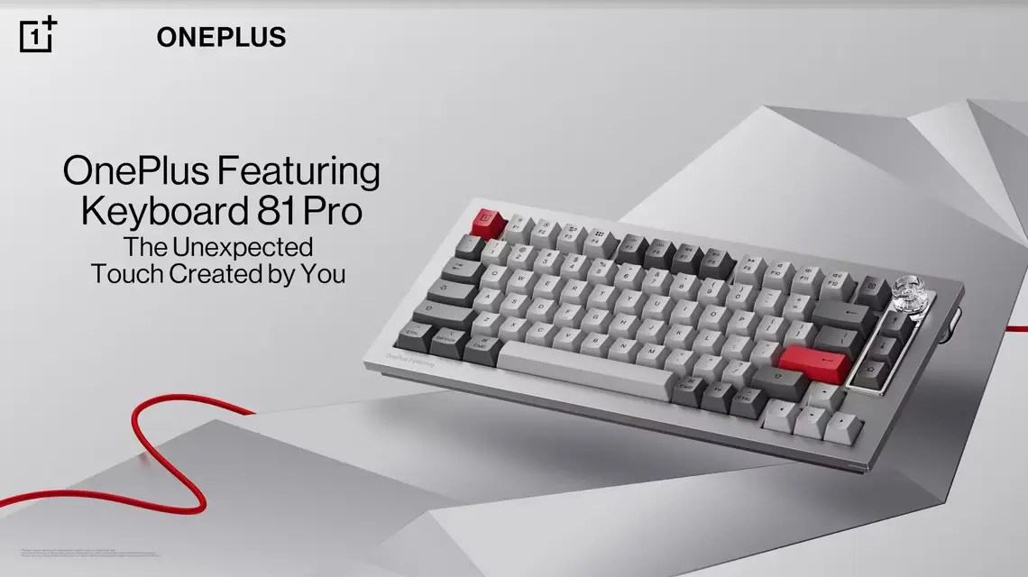 The OnePlus Keyboard 81 Pro Officially Featuring