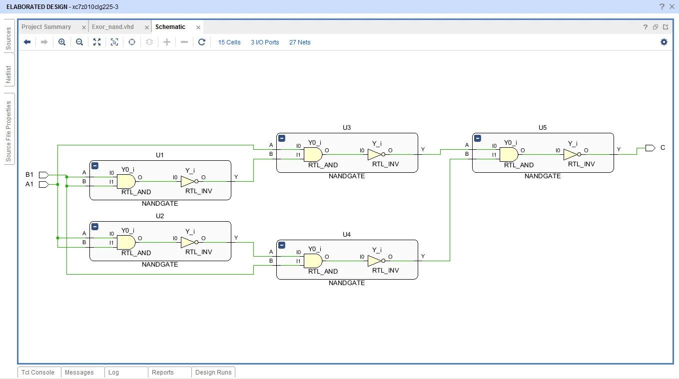 Vhdl Code For Exor Using Nand And Structural Method Full Code And Explanation