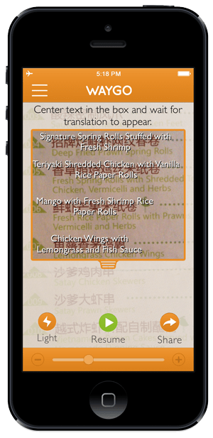 Waygo: Instant, Offline Visual Translation for Travellers · TechNode