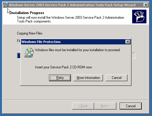 How to install Admin Pack for Windows 2003 on Virtual Machine ...