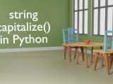 String Capitalize In Python Techpiezo