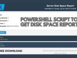 Powershell Disk Space Report Script Techsbucket