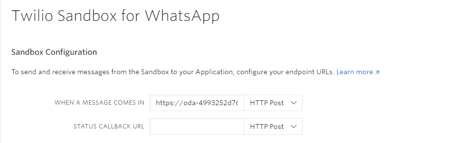 Oracle Digital Assistant Whatsapp Integration With Twilio Tech Trantor