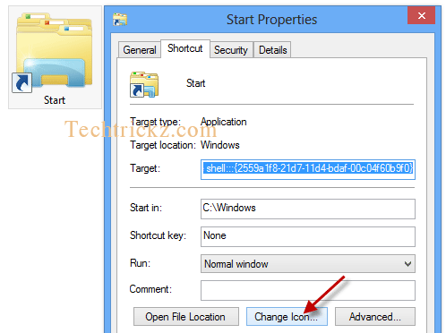 Add Metro Style Start Button to Windows 8 Without Third Party Tools - Techtrickz
