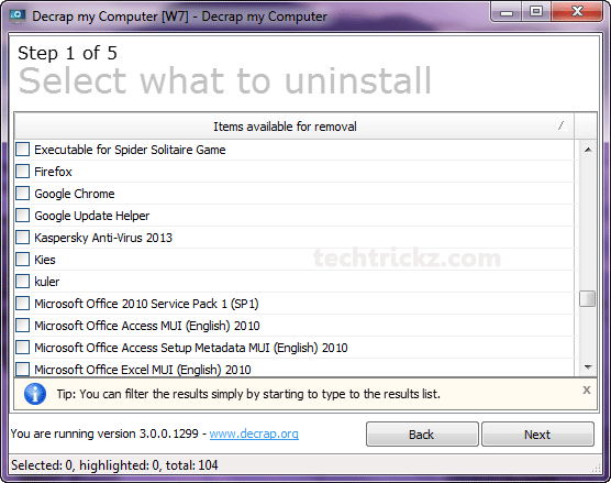 Wipe Everything From Windows Except The OS With Decrap - Techtrickz