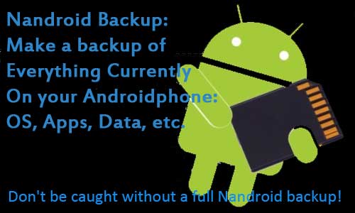 Make Nandroid Backup Of Your Android Device With Obackup Guide