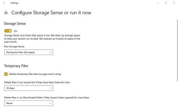 Enable Storage Sense in Windows 11/10 to Clean up Unwanted Files ...
