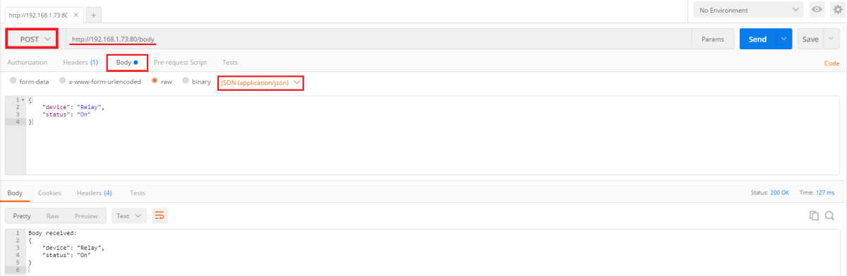 Esp8266 Webserver Accessing The Body Of A Request Techtutorialsx