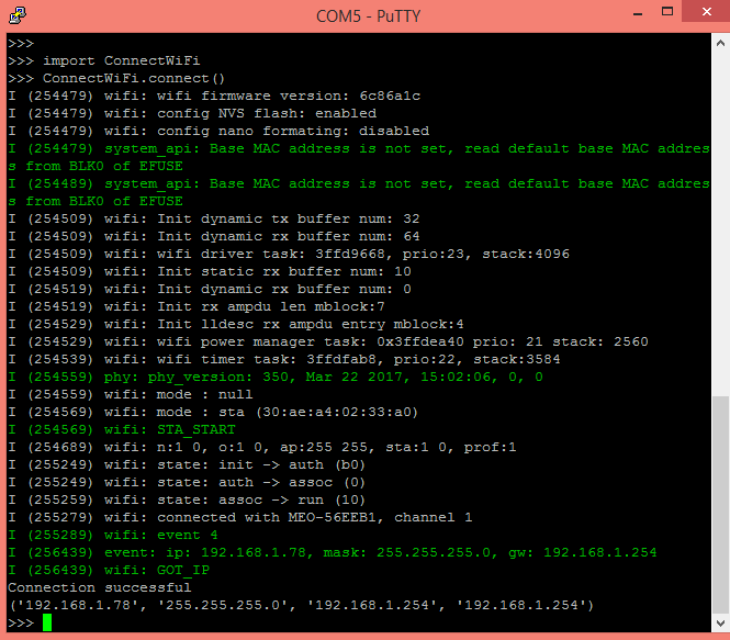 ESP32 / ESP8266 MicroPython: Automatic connection to WiFi - techtutorialsx