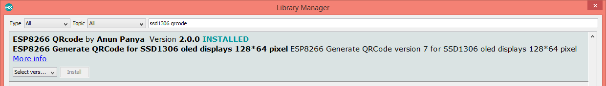 ESP32 Arduino SSD1306 OLED: Drawing a QR Code – techtutorialsx